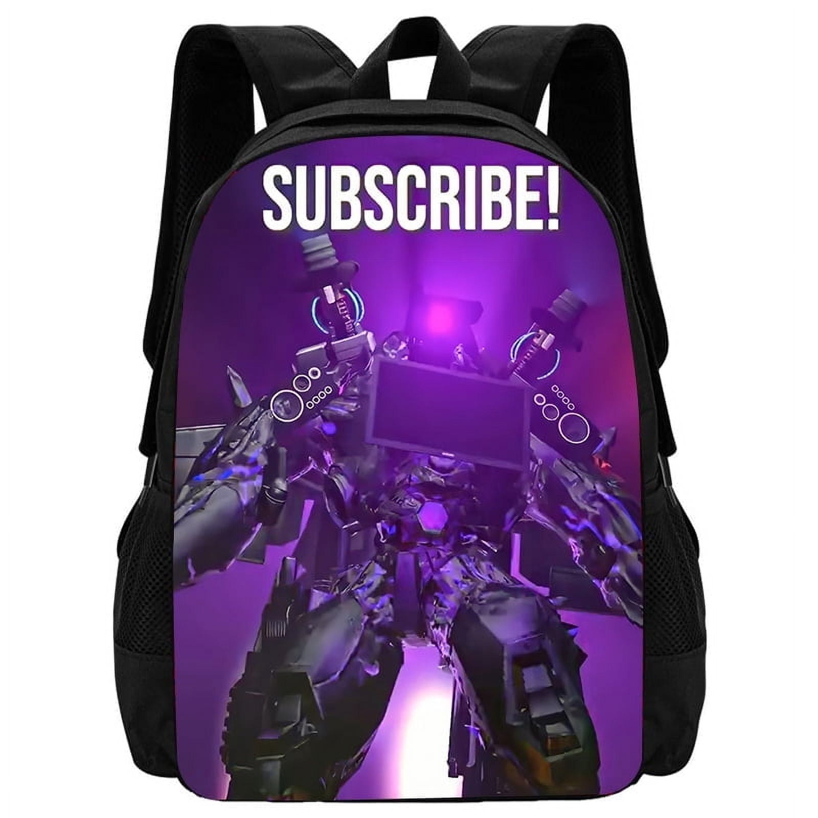 Skibidi Toilet Speak Man Backpack Titan Clock Man School Bags Computer ...