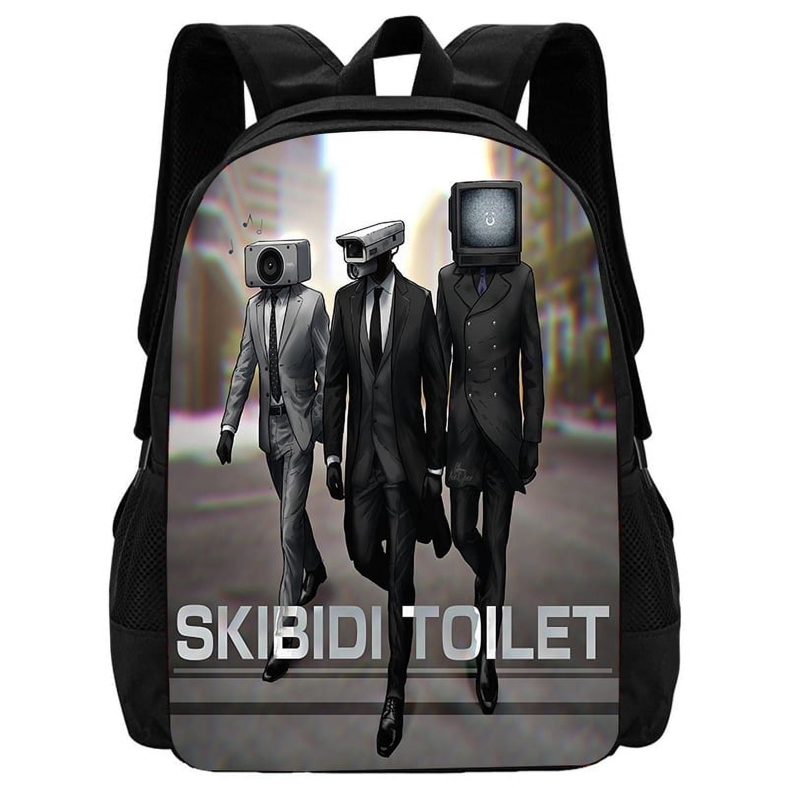 Skibidi Toilet Speak Man Backpack Titan Clock Man School Bags Computer ...