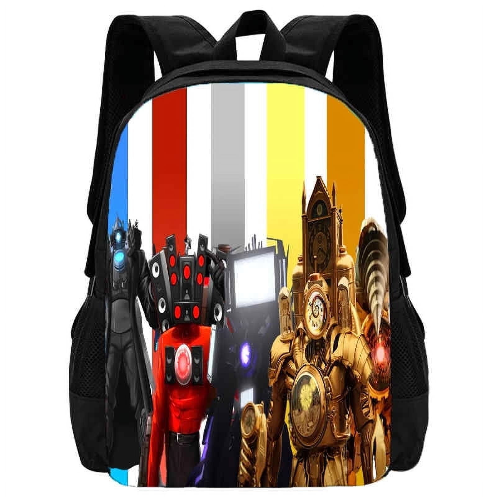 Skibidi Toilet Speak Man Backpack Titan Clock Man School Bags Computer ...