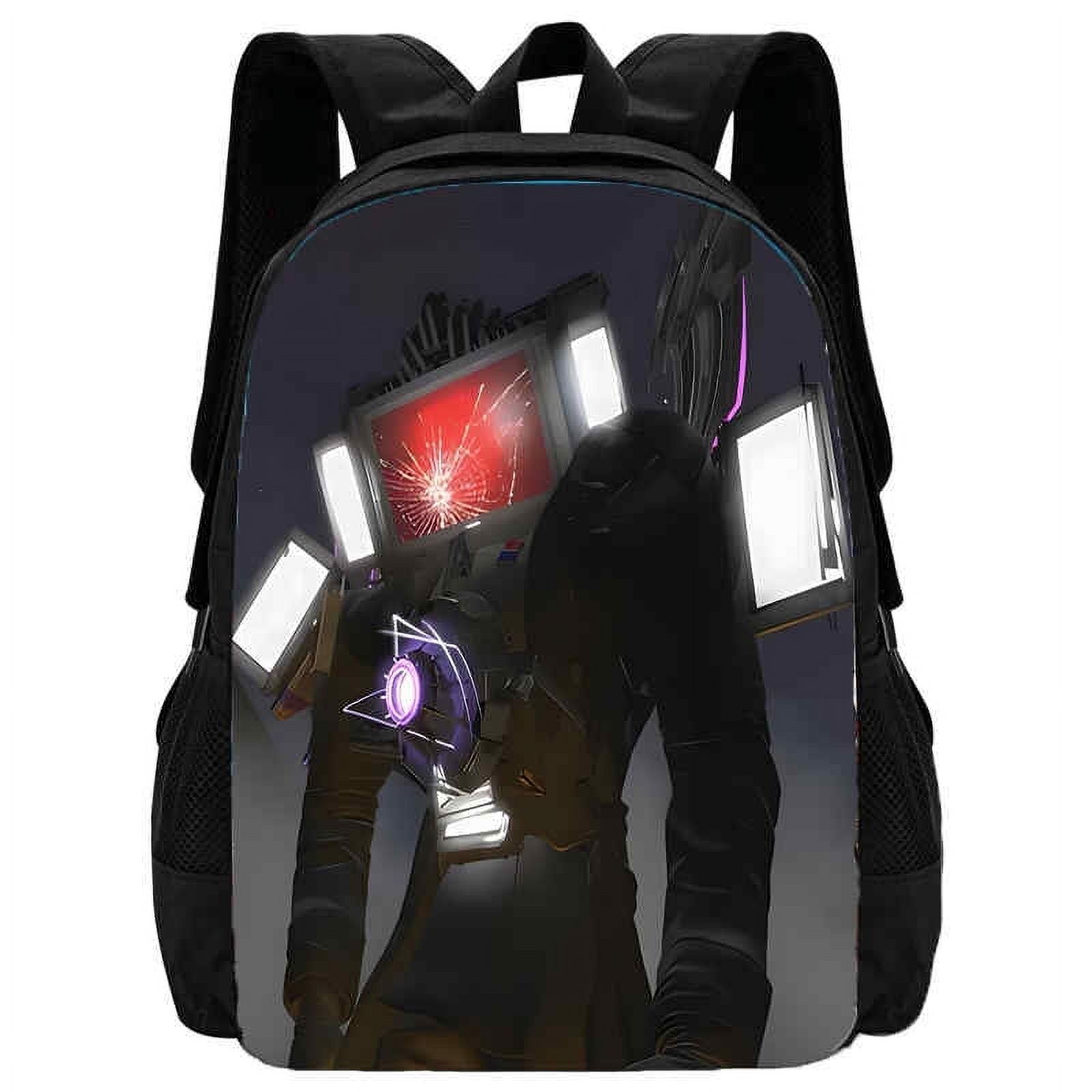 Skibidi Toilet Speak Man Backpack Titan Clock Man School Bags Custom ...