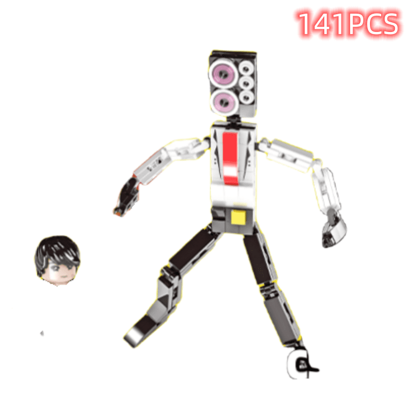 Skibidi Toilet Surveillance Clock Man Titan TV Compatible Building ...