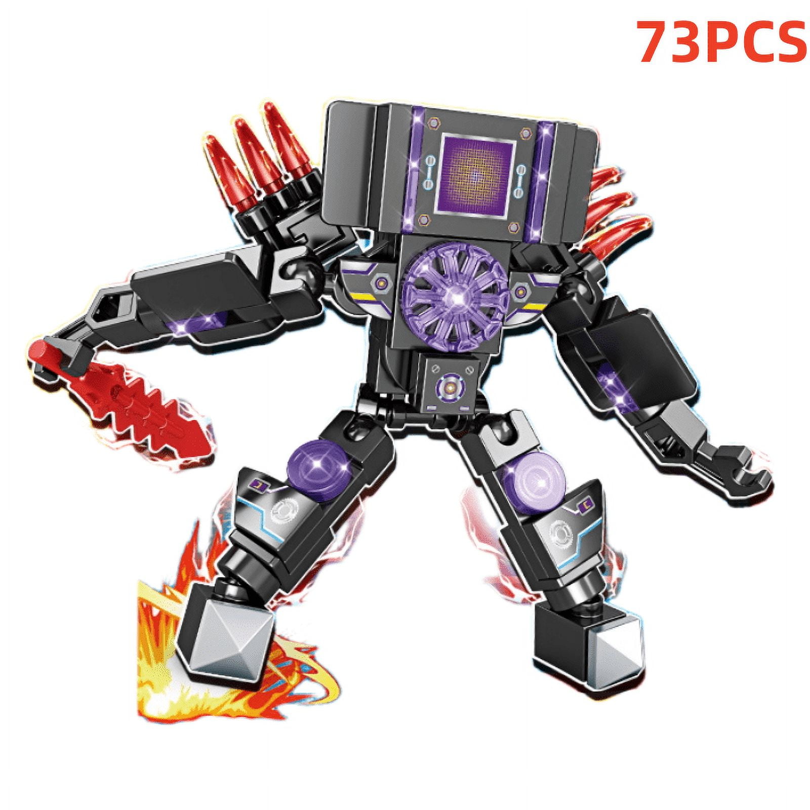 Skibidi Toilet Surveillance Man TV Compatible Building Blocks Mini ...