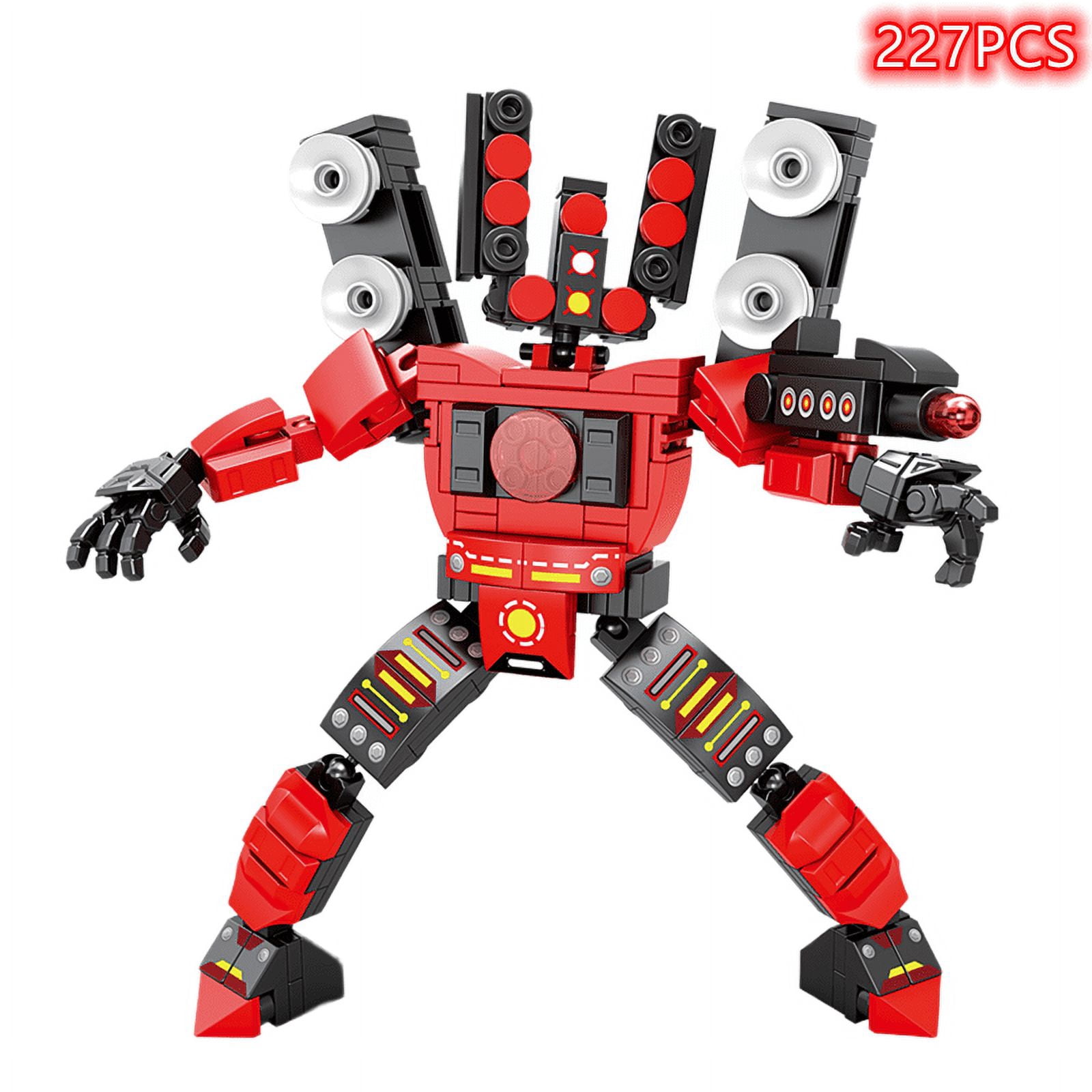 Skibidi Toilet Surveillance Man TV Compatible Building Blocks Mini ...