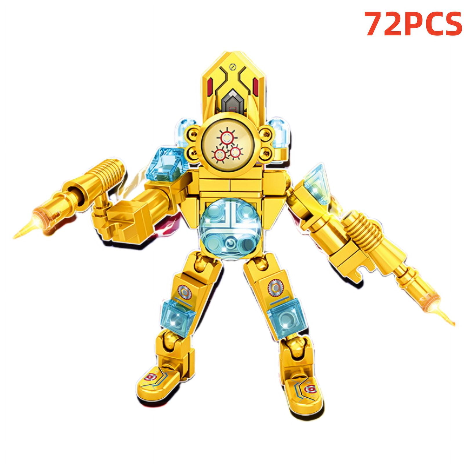 Skibidi Toilet Surveillance Man TV Compatible Building Blocks Mini ...