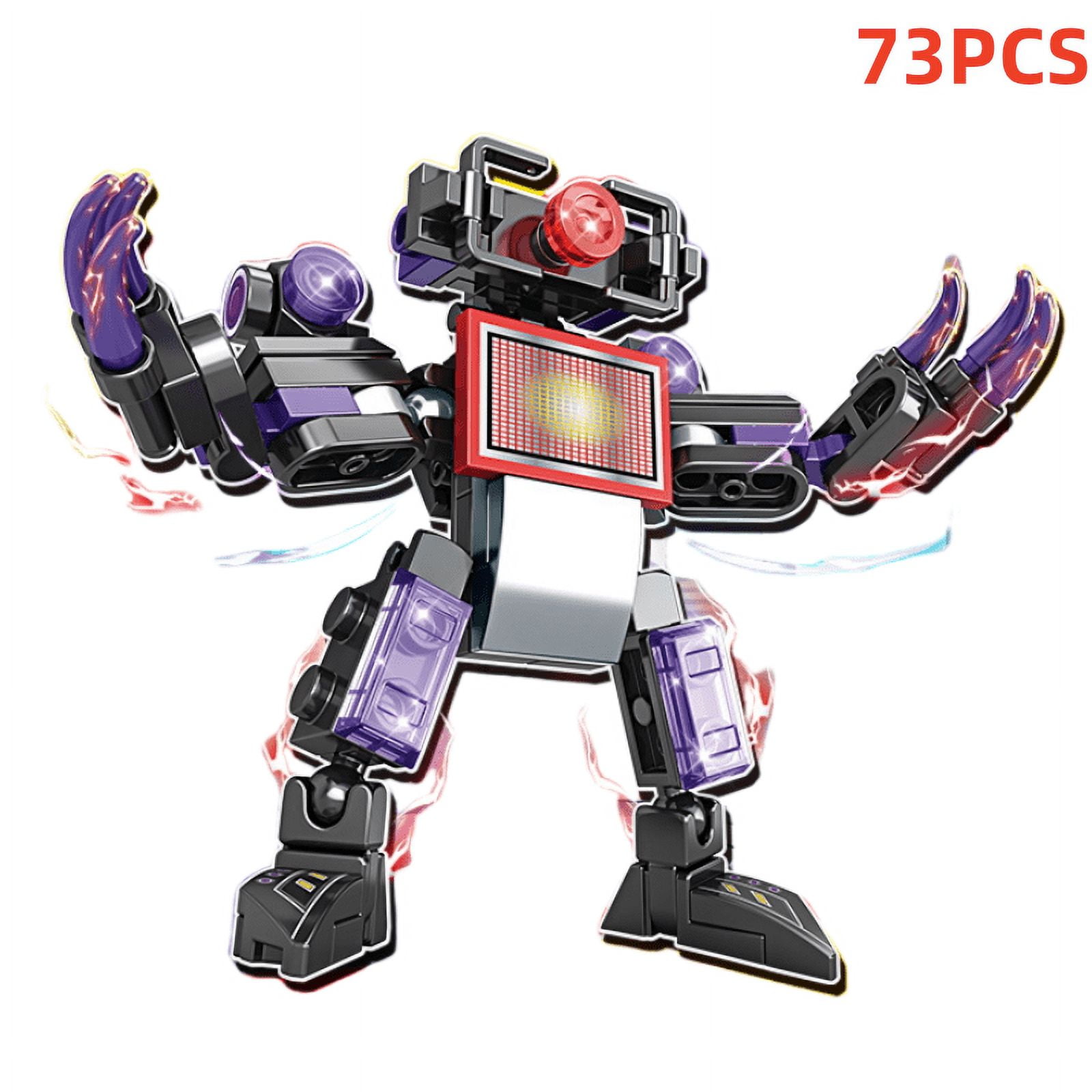 Skibidi Toilet Surveillance Man TV Compatible Building Blocks Mini ...