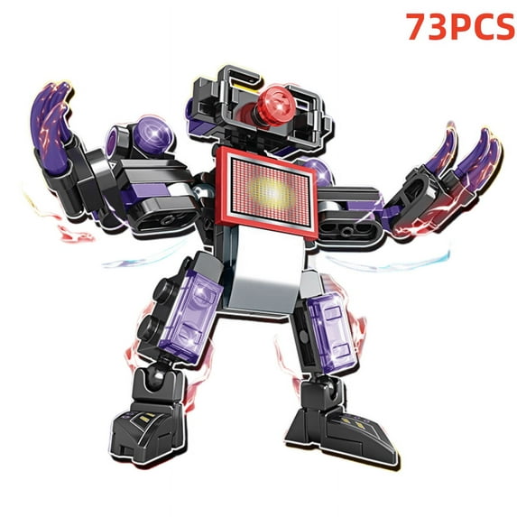 Skibidi Toilet Surveillance Man TV Compatible Building Blocks Mini ...