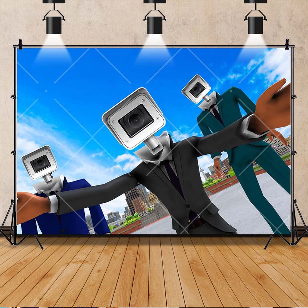 Skibidi Toilet Theme Custom Birthday Tablecloth Decoration Indoor ...