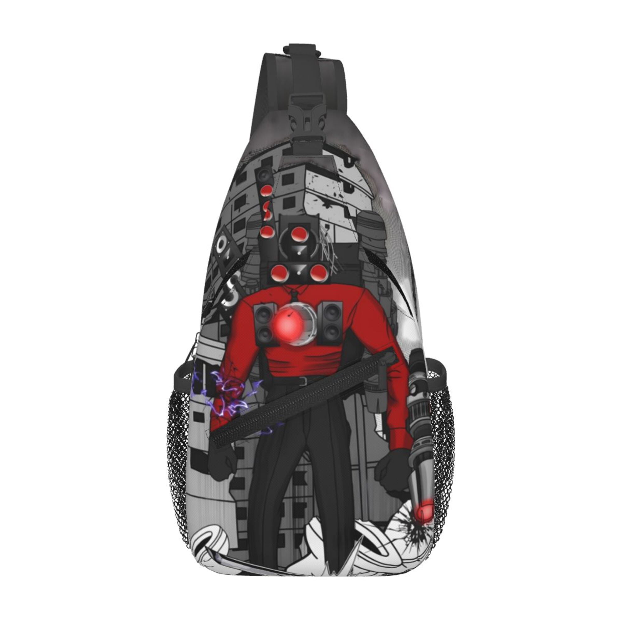 Skibidi Toilet Titan Speakerman Crossbody Backpack Sling Bag for Men ...