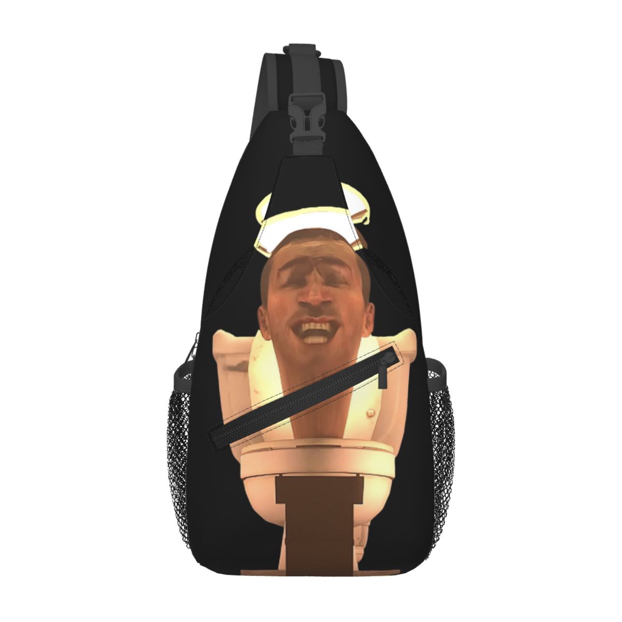 Skibidi Toilet Titan Speakerman Crossbody Backpack Sling Bag for Men ...