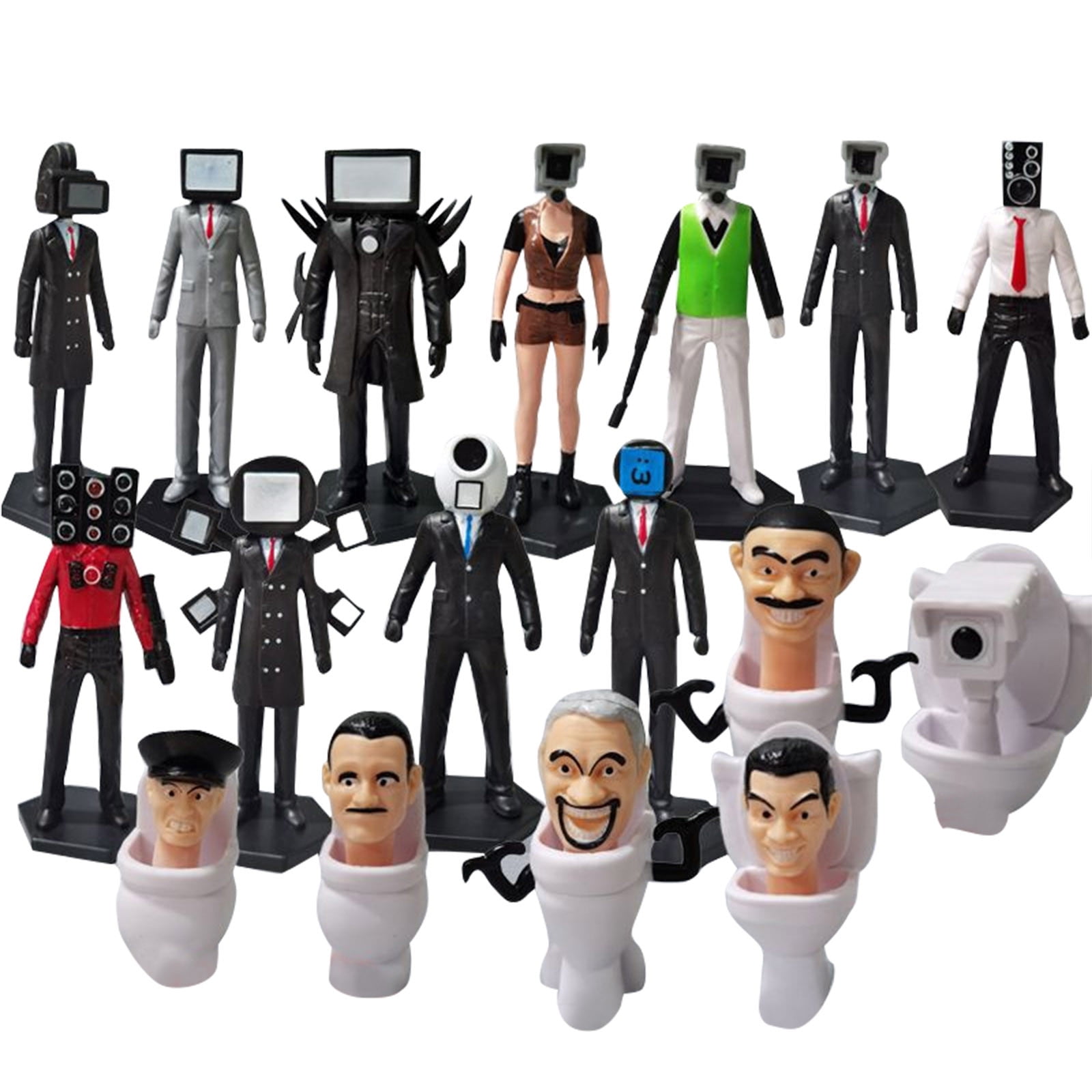 Skibidi Toilet-Toilet Man Complete Set Of Toys And Monitor Man Titan Tv ...