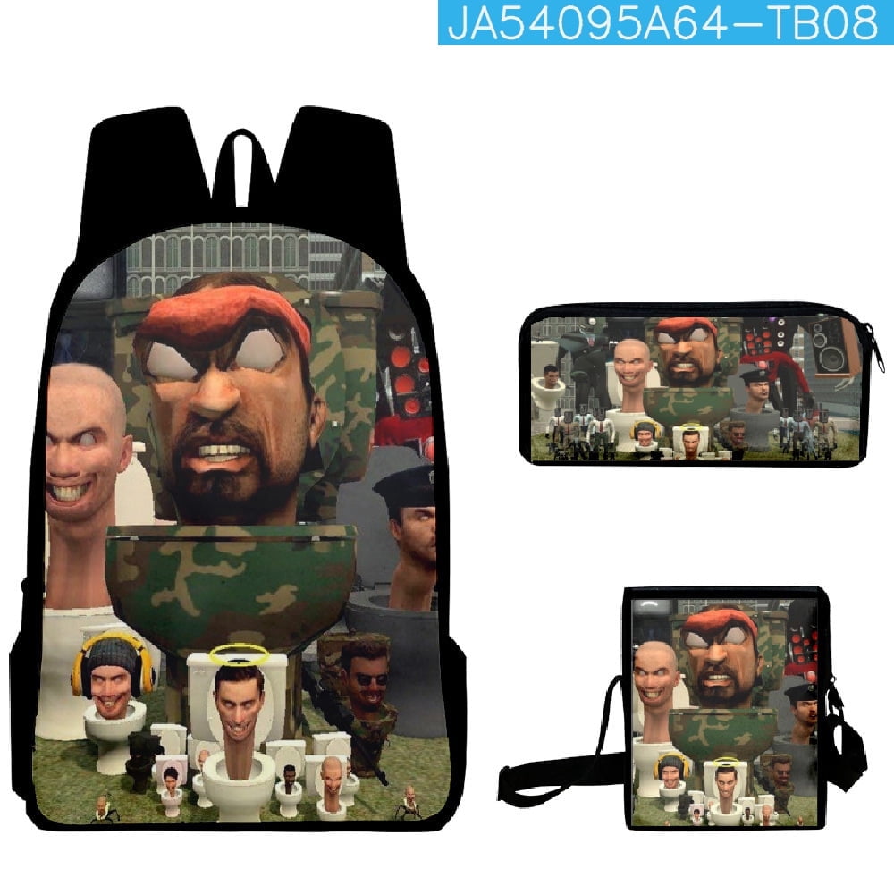 Skibidi Toilet Toilet Spoof Schoolbag Primary and Secondary School ...