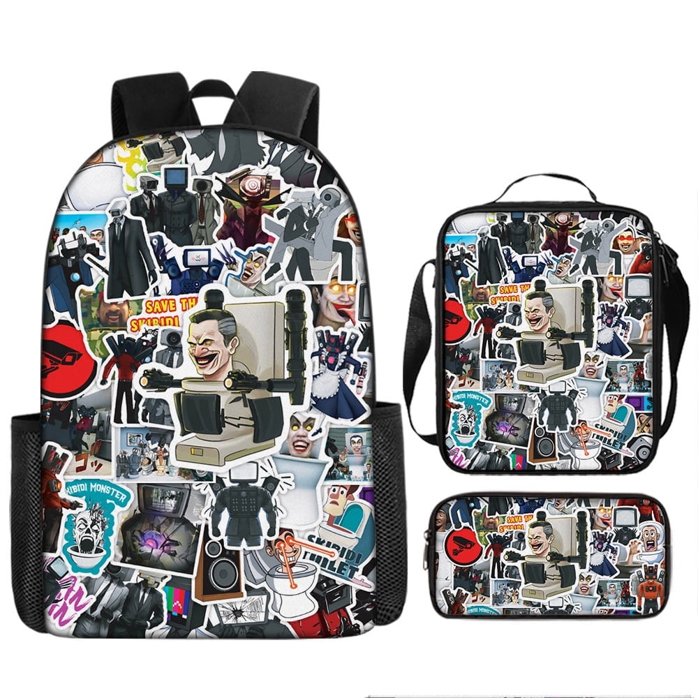 Skibidi Toilet Toilet Spoof Schoolbag Primary and Secondary School ...