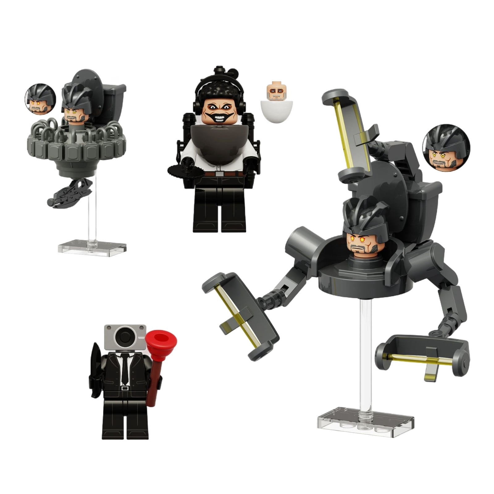 Skibidi Toilet Toys, Skibidi Toilet Action Figures Sets Skibidi Toilet ...