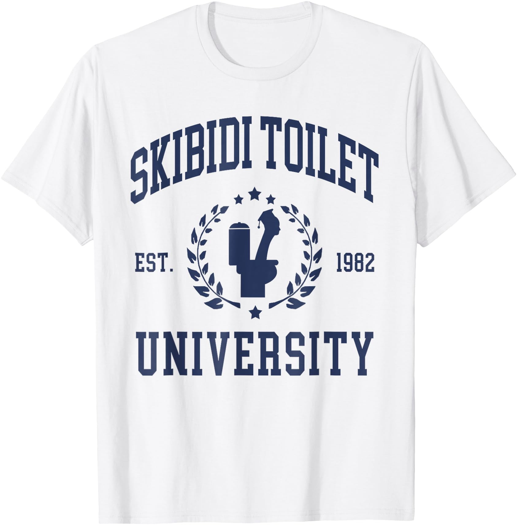 Skibidi Toilet University Funny Skibidi Meme T-Shirt,Sand Color,Size ...