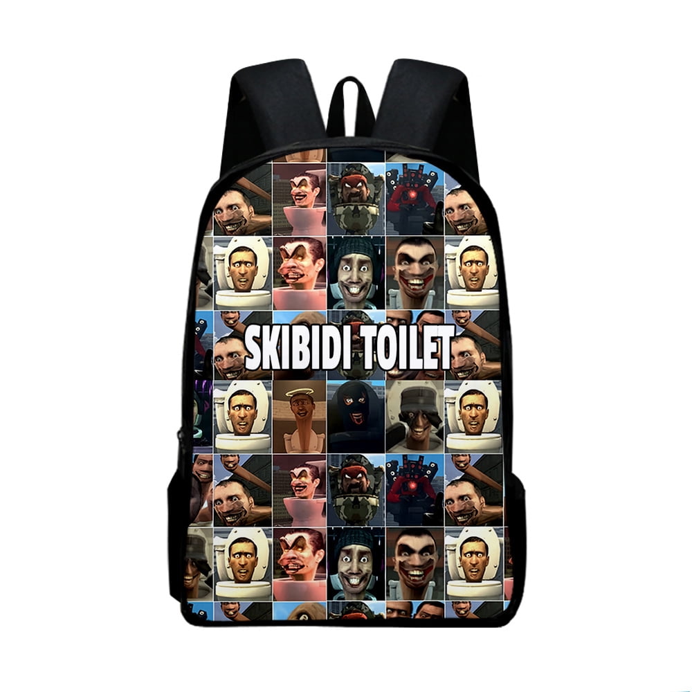 Skibidi Toilet Wiki Backpack Musician Oxford Cloth Travel Bag Style ...