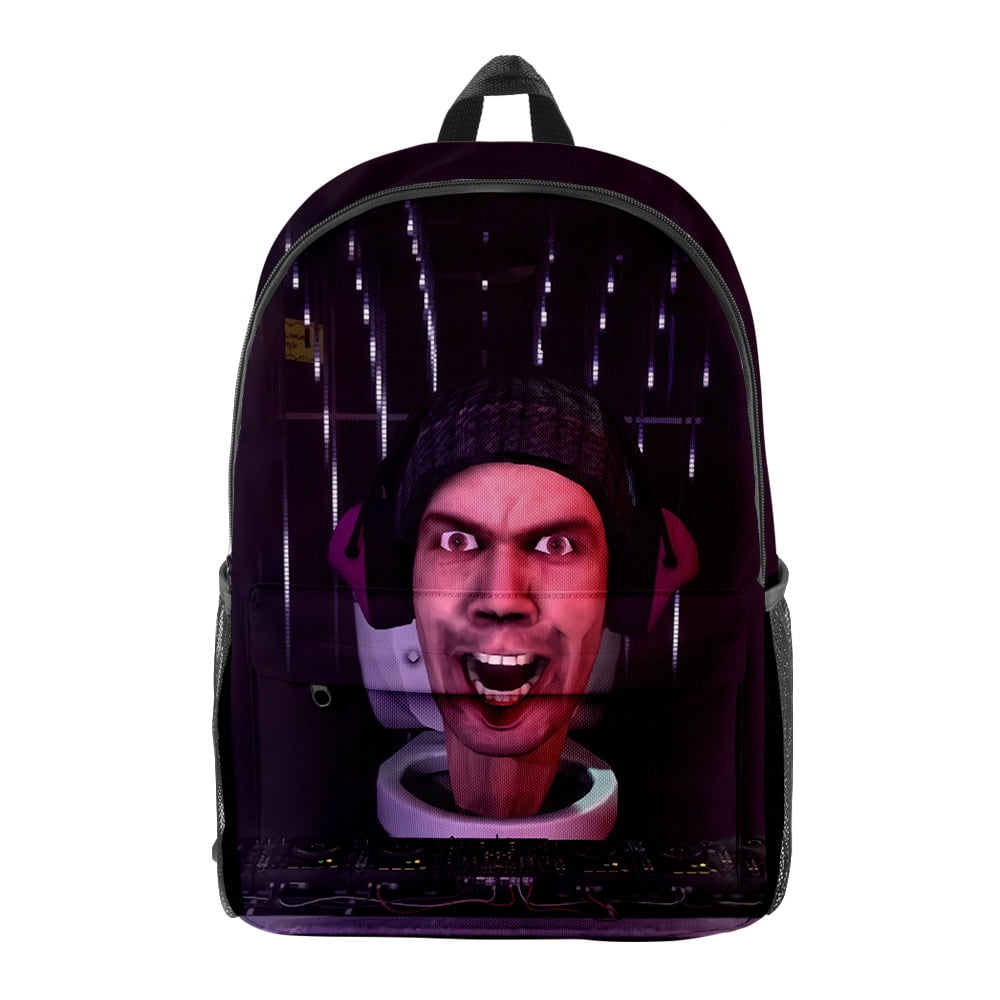 Skibidi Toilet Wiki Cartoon Backpack Women Men Casual Travel Bag HipHop ...