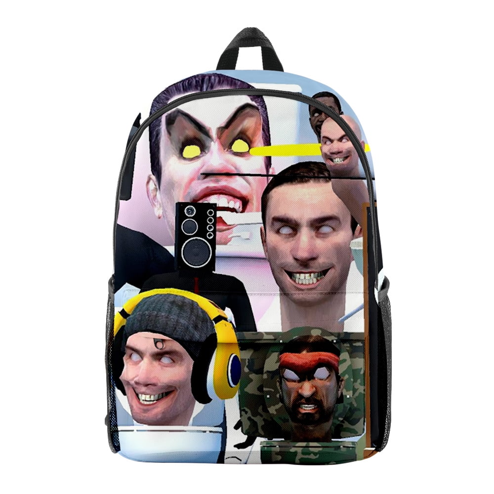 Skibidi Toilet Wiki Cartoon Backpack Women Men Casual Travel Bag HipHop ...