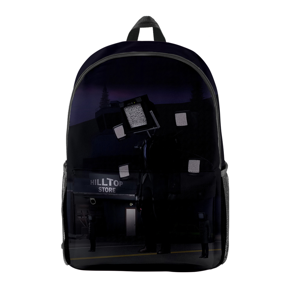 Skibidi Toilet Wiki Cartoon Backpack Women Men Casual Travel Bag HipHop ...