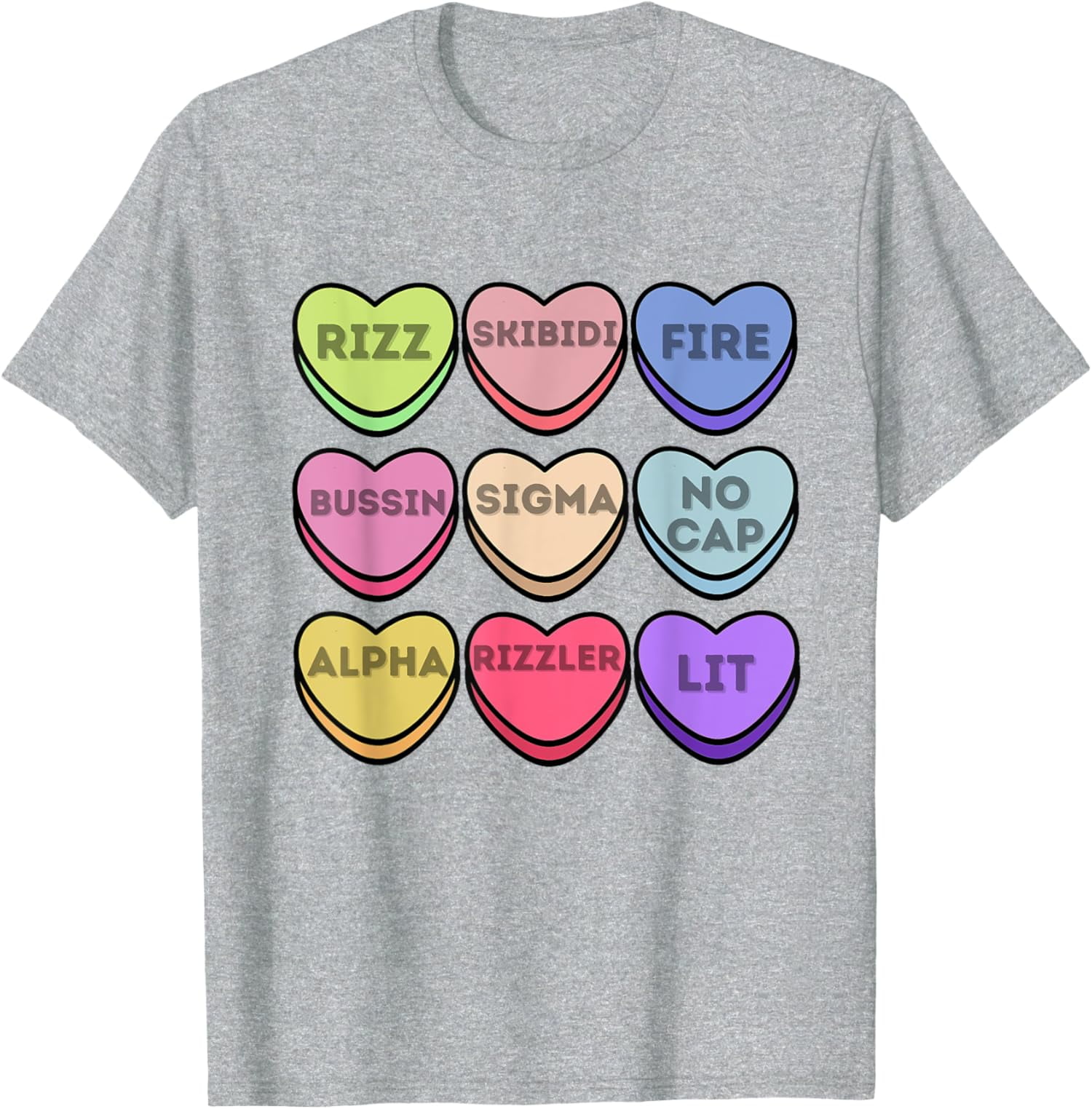 Skibidi Valentine's Day Tee - Funny Valentine's Day Rizz No Cap Meme ...