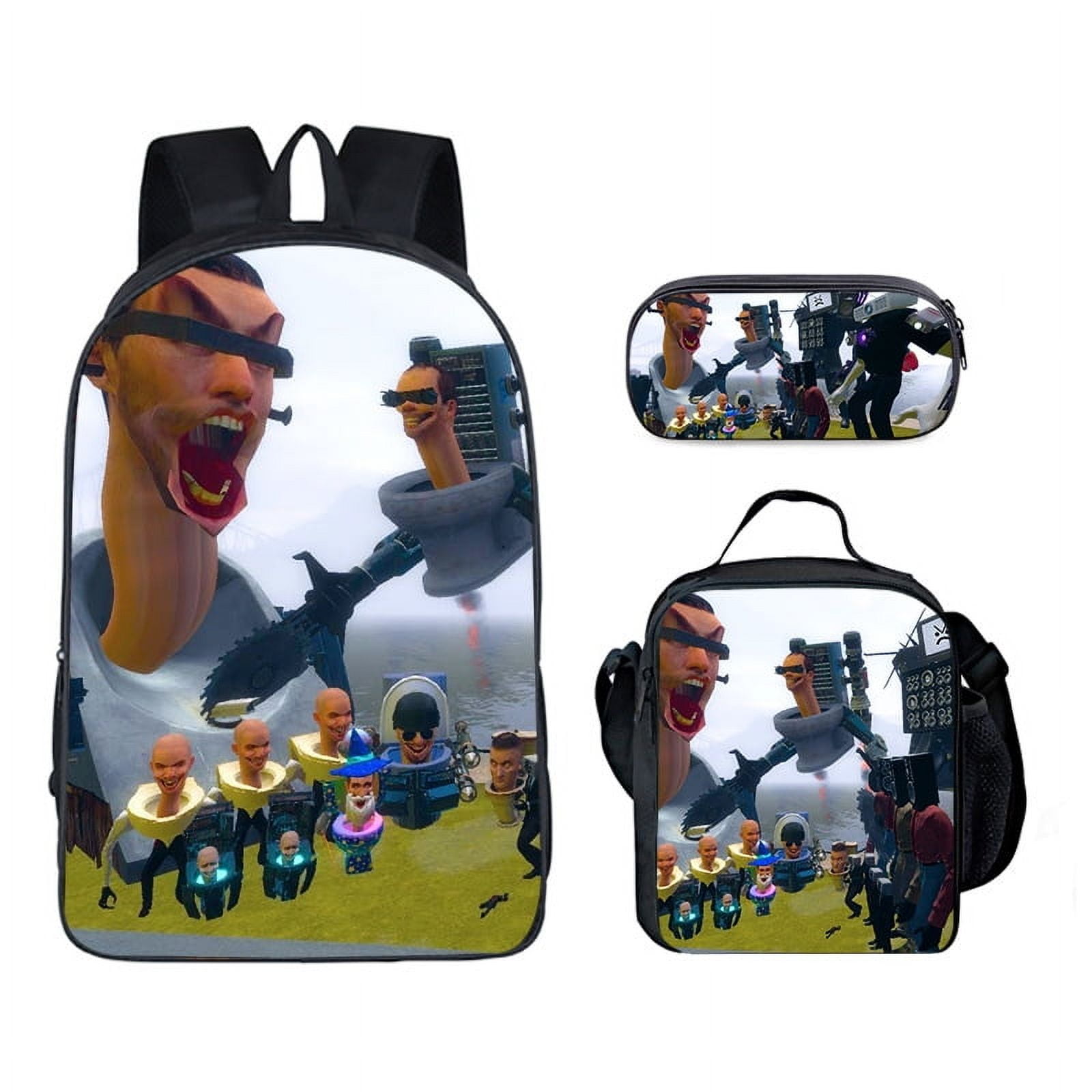 Skibidi-toilet Anime Travel Backpack for Teens/Womens/Mens/ Casual ...
