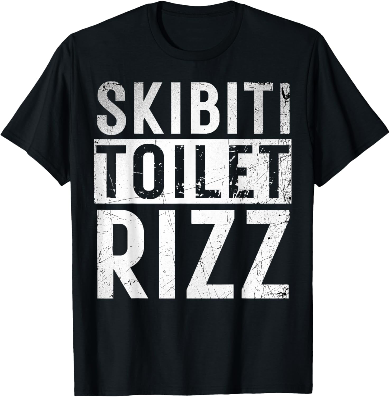 Skibiti Toilet Rizz Influencer Brain Rot Slang Influencer Vi T-Shirt ...