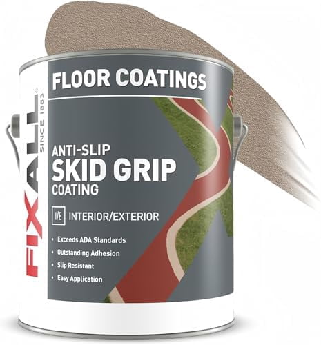Skid Grip Anti-Slip Coating, 1 Gallon, Camel, Exceeds ADA Standards ...