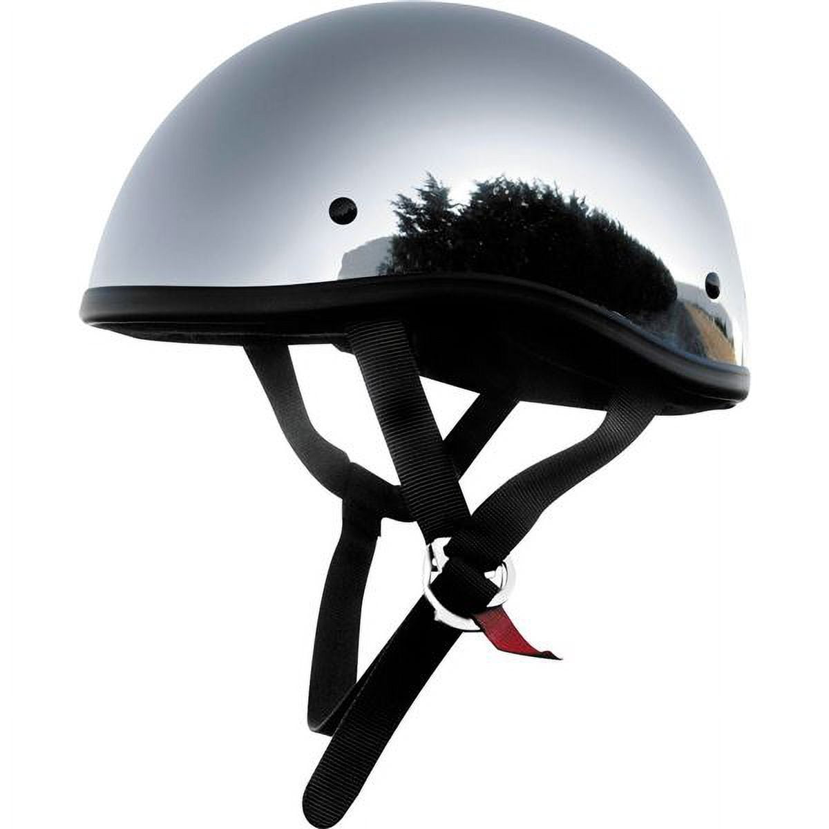 Skid Lid Original Chrome Half Helmet - Chrome, All Sizes - Walmart.com