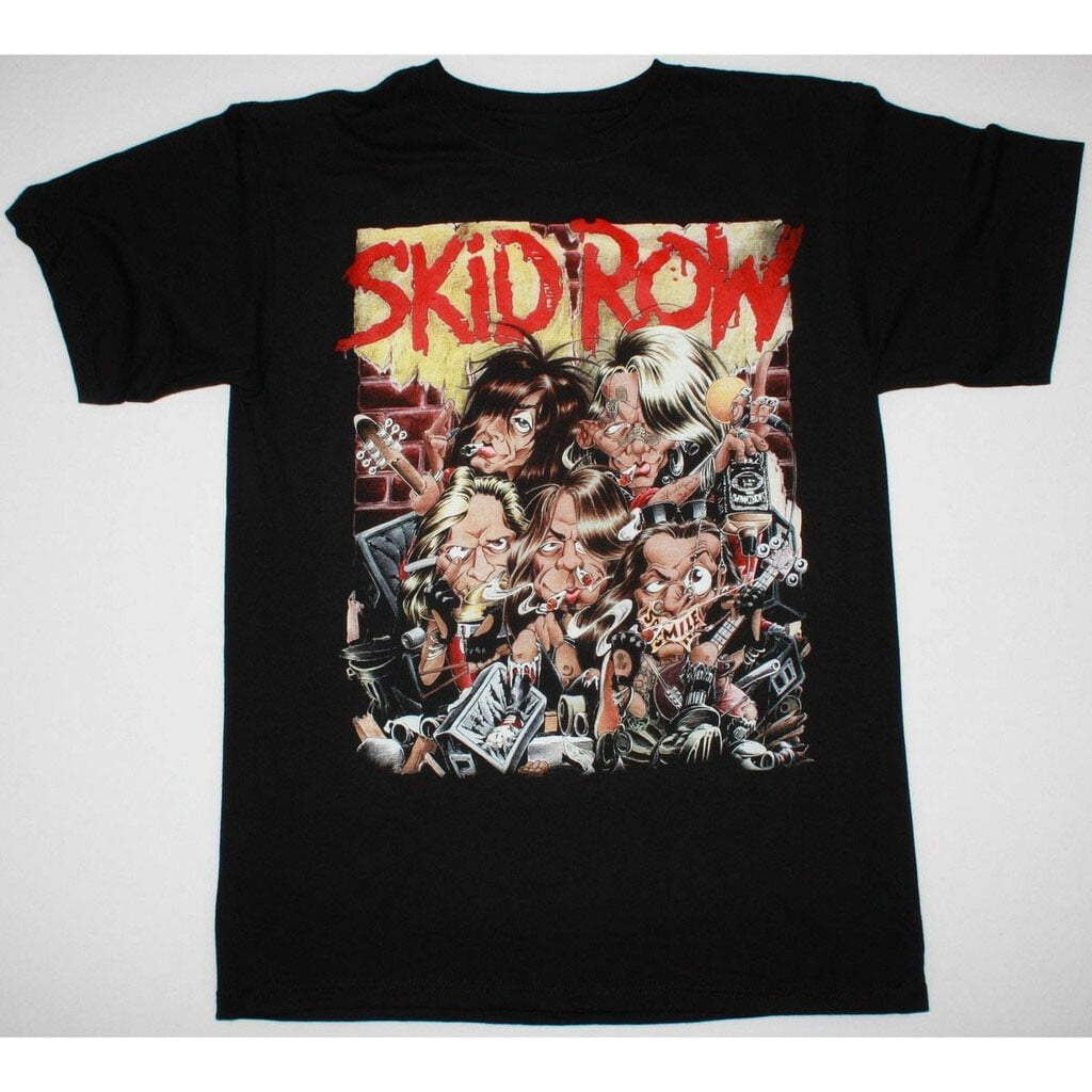 Skid Row Band Act Men T-shirt Black Short Sleeve All Sizes XA10 ...