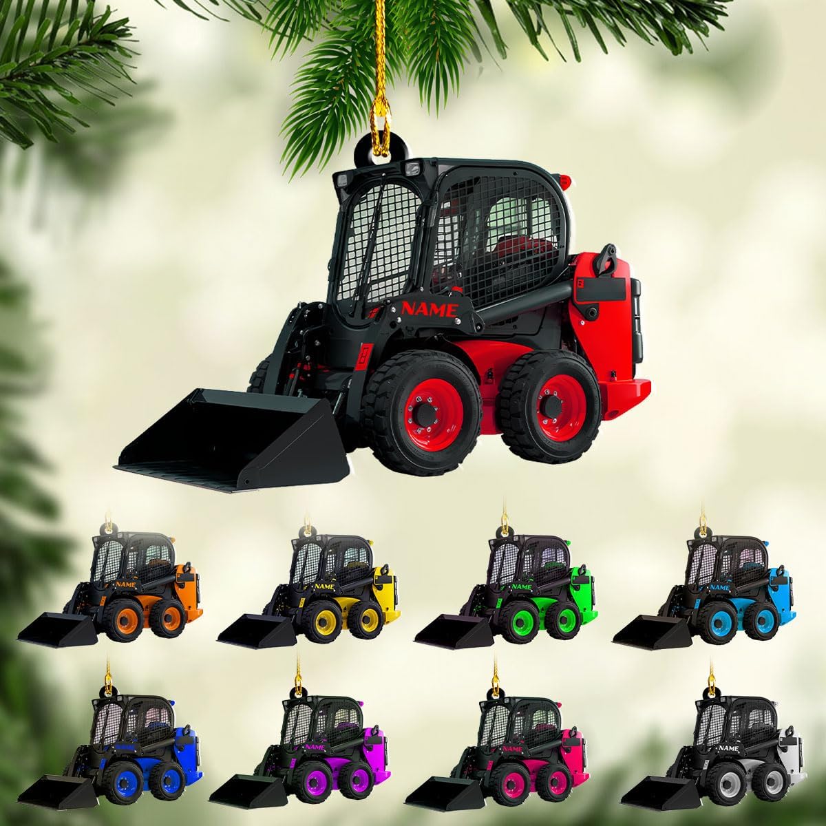 Skid Steer Loader Ornament Track Skid Steer Ornament Track Loader ...