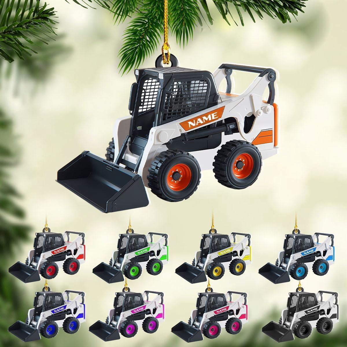 Skid Steer Loader Ornament Track Skid Steer Ornament Track Loader ...