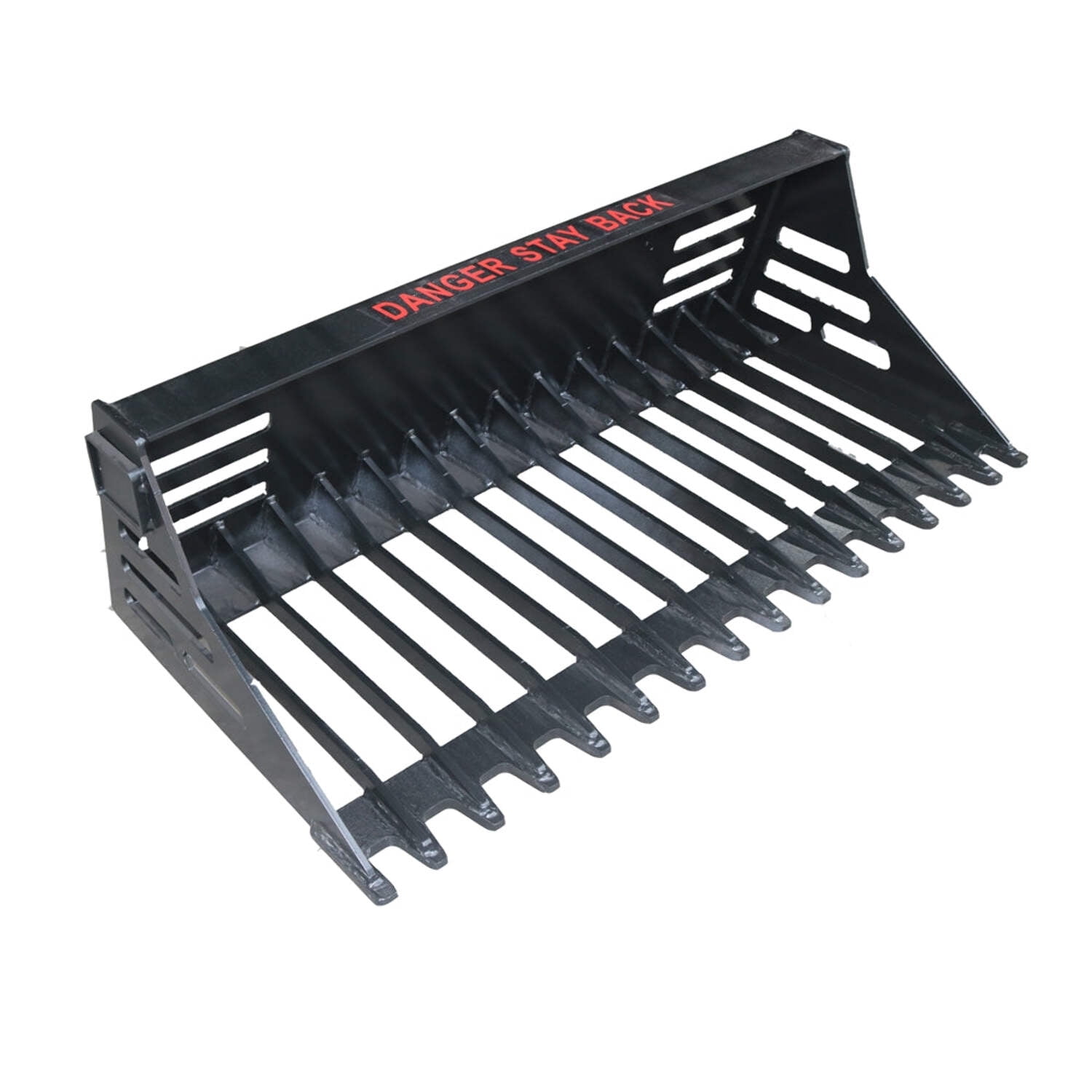 Skid Steer Mini Track Loader Rock Bucket, Fit Mini Skid Steer Loader Black Steel - Walmart.com