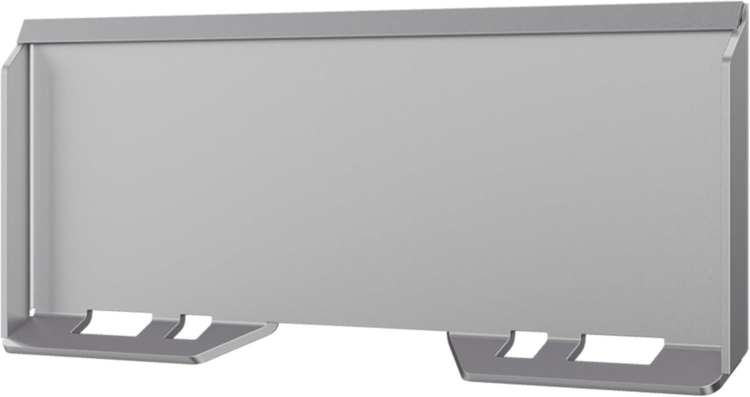 Skid Steer Mount Plate, 1/4" Thickness, Rust-Resistant Finish, Quick Tach Attachment Loader ...