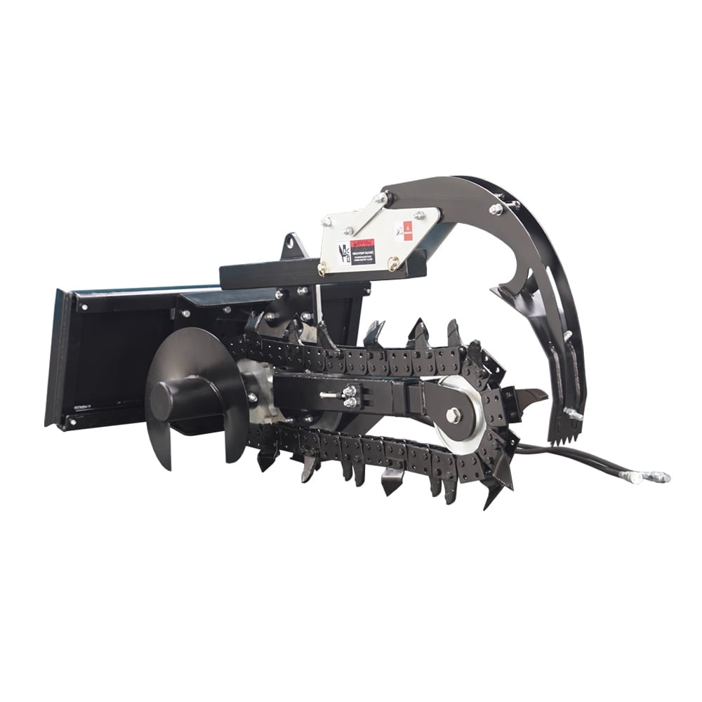 Skid Steer Trenchers Attachment with Adjustable Depth Control Foot ...