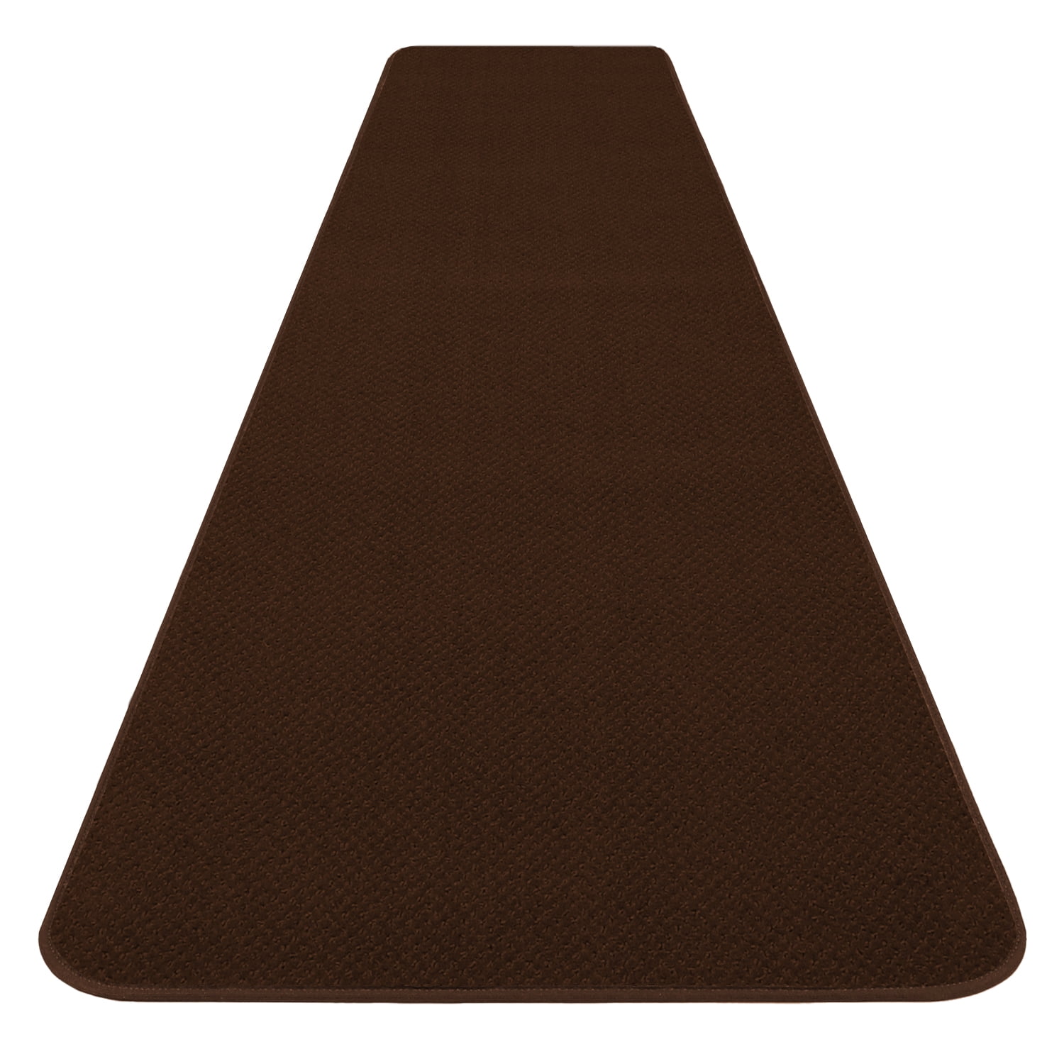 Skid-resistant Heavy Duty Carpet Runner - Chocolate Brown - 4 Ft. X 27 ...