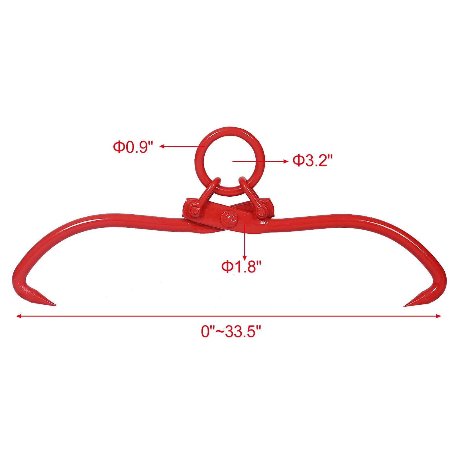 , Skidding Tongs with Ring 32inch, Red ,Carbon Steel , Skidding Tongs ...