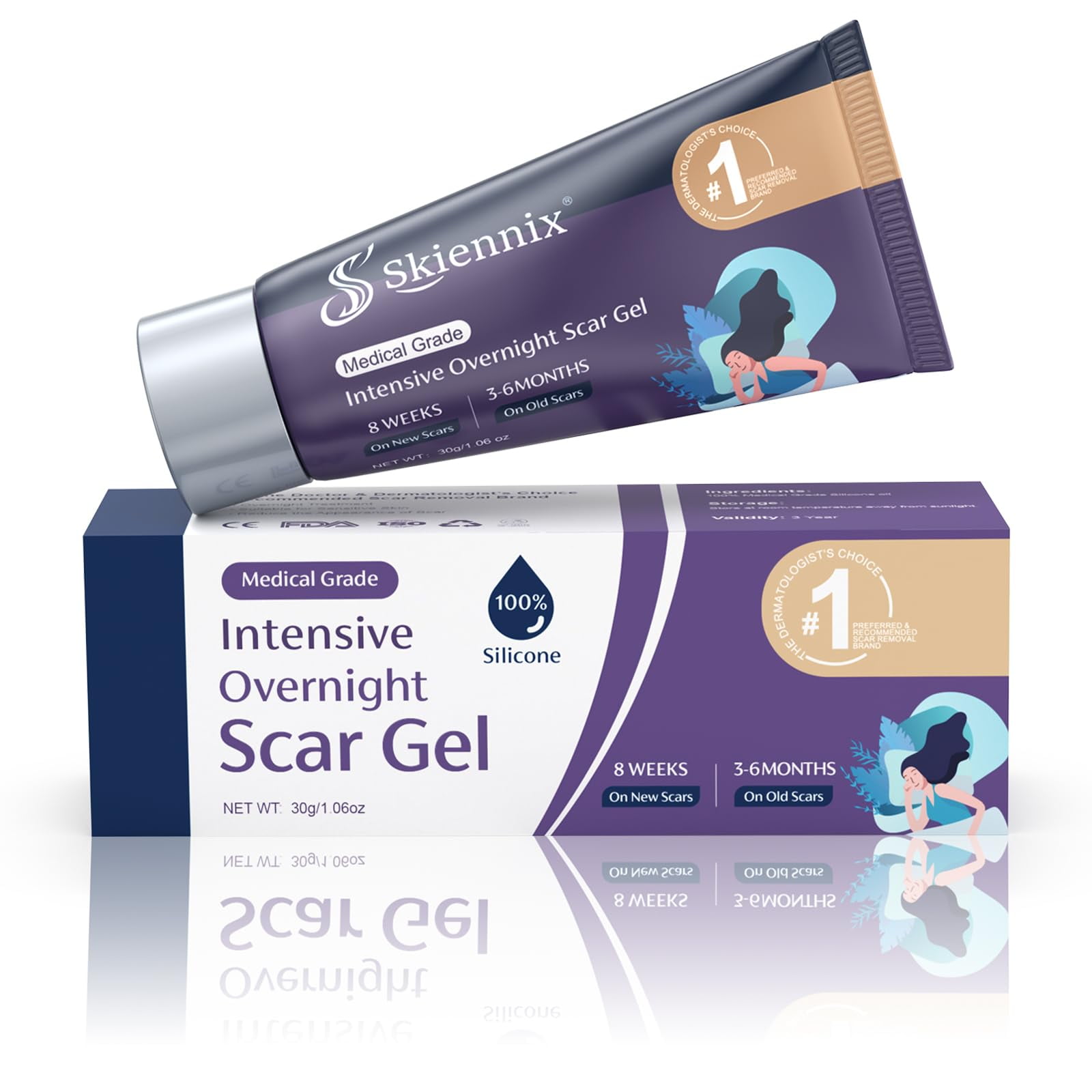 Skiennix PM Intensive Overnight IRF13 Scar Cream 1.06 Medical Grade ...