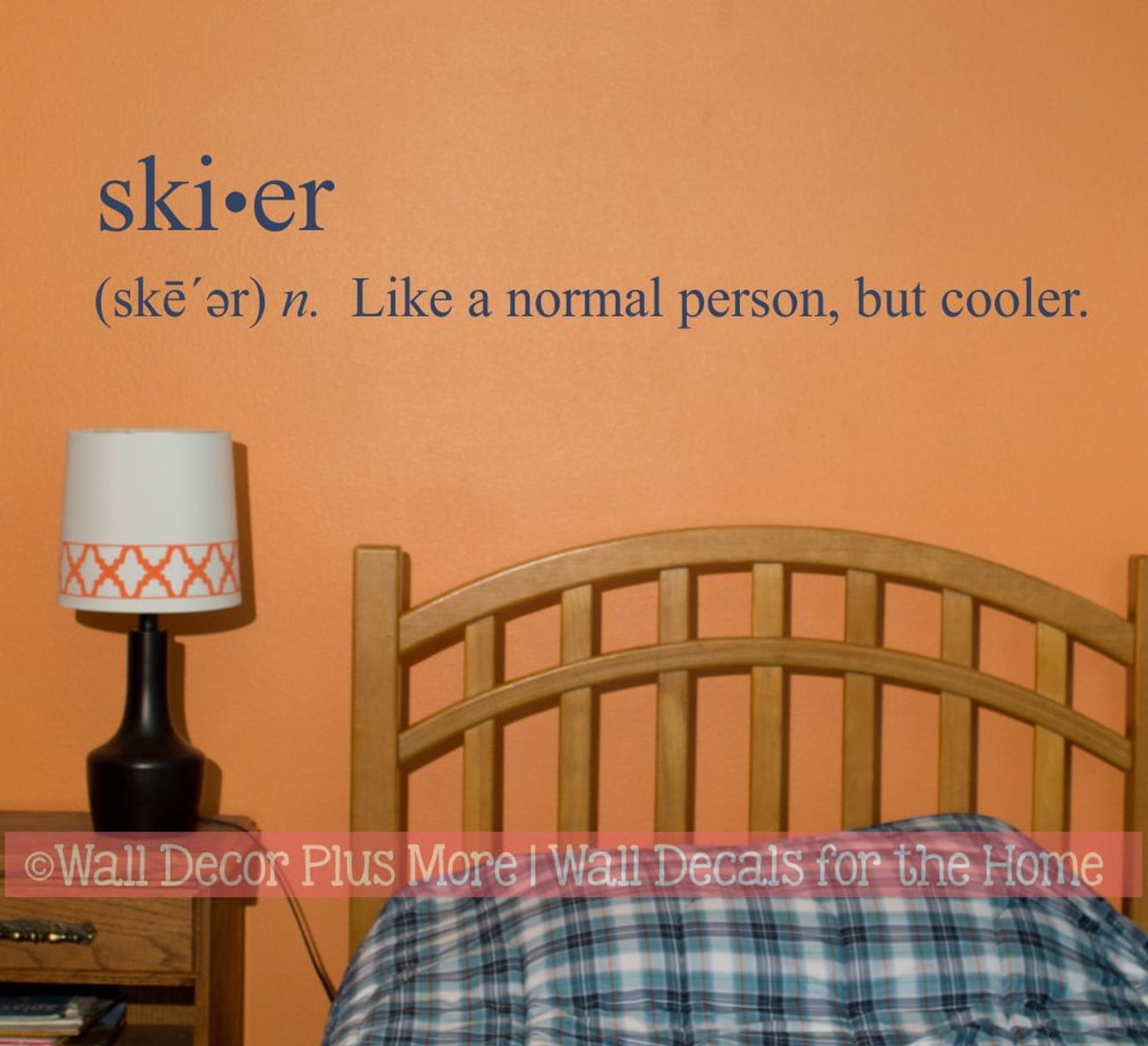 Skier Wall Decal Definition Wall Decor Sticker Like Normal But Cooler ...