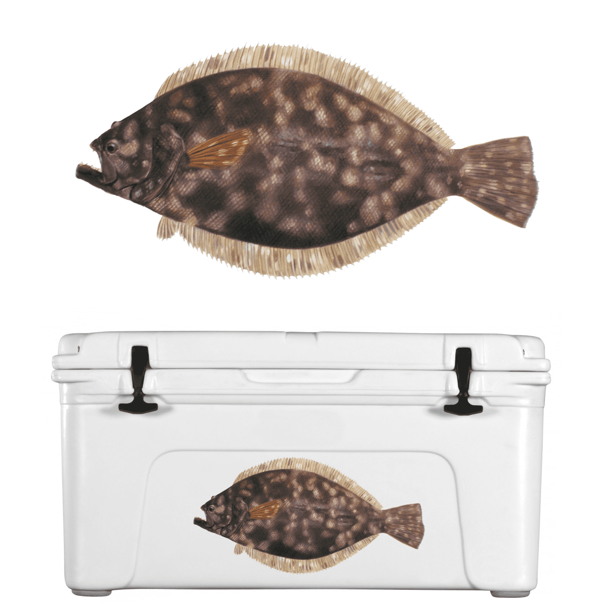 Skiff Life Flounder Fishing Decals - UV Protected Stickers for Fluke ...