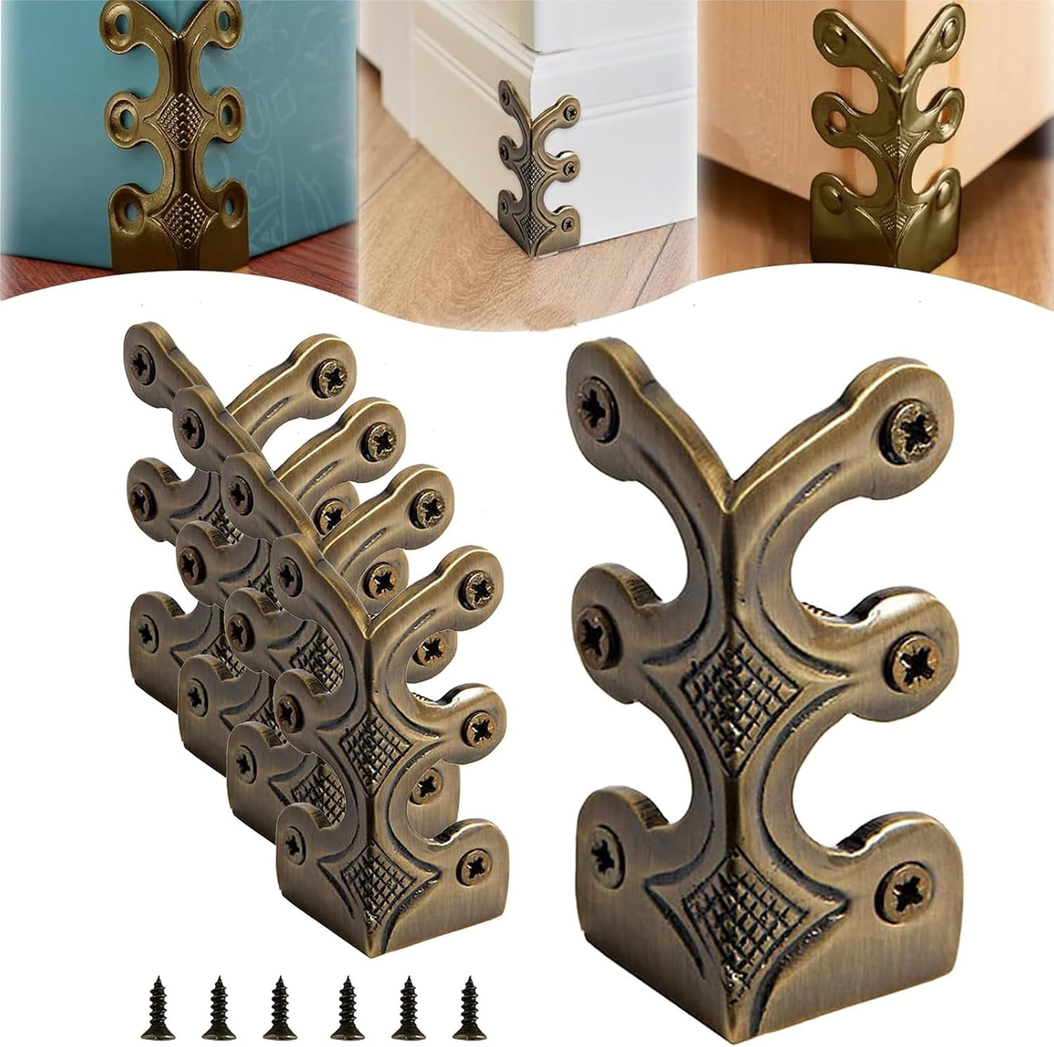 Skiffers Baseboard Corner Protectors,2025 New Vintage Solid Brass ...