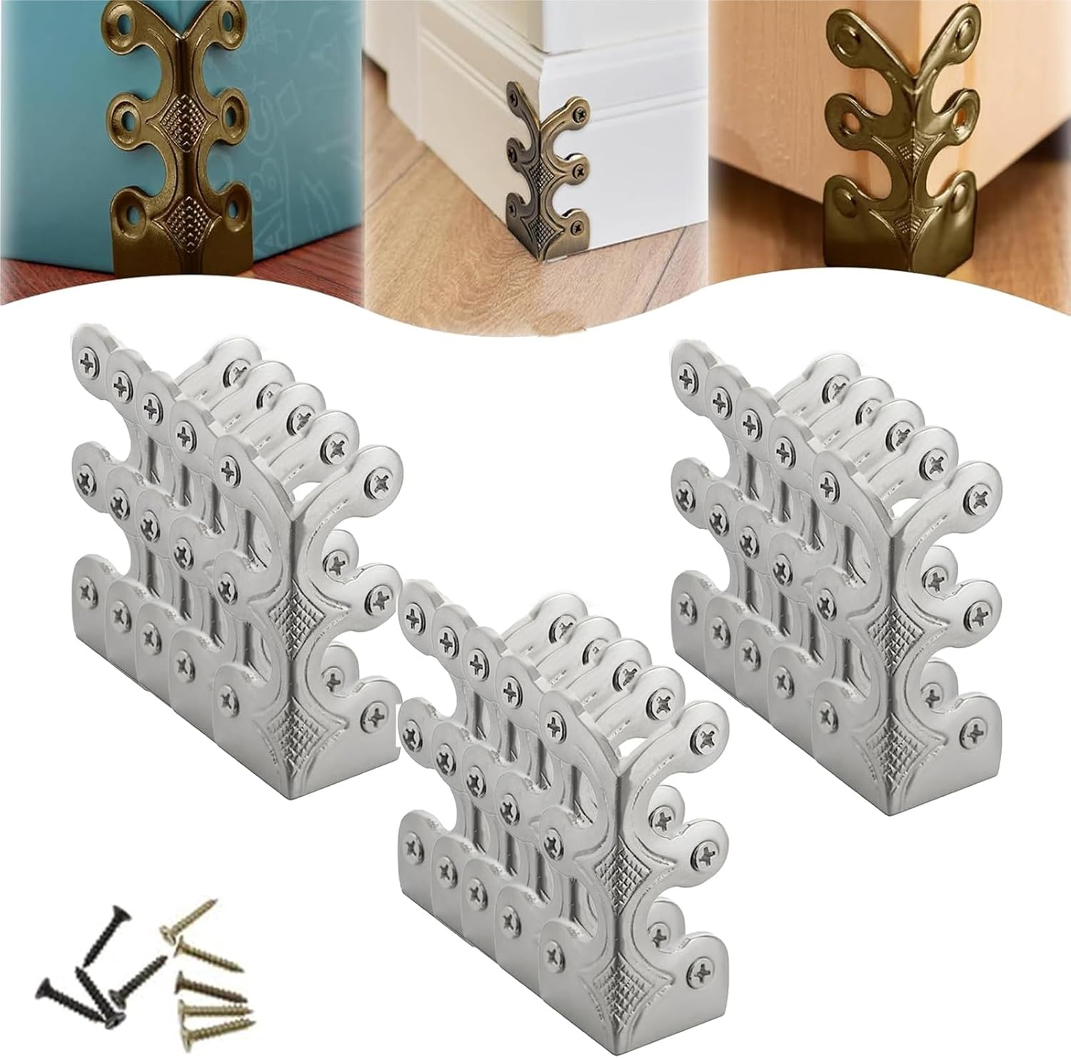 Skiffers Baseboard Corner Protectors,2025 New Vintage Solid Brass ...