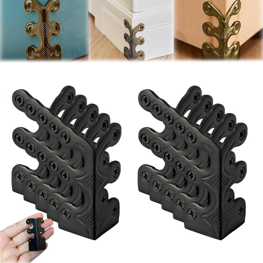 Skiffers Baseboard Corner Protectors, Solid Brass Skirting Board Corner ...