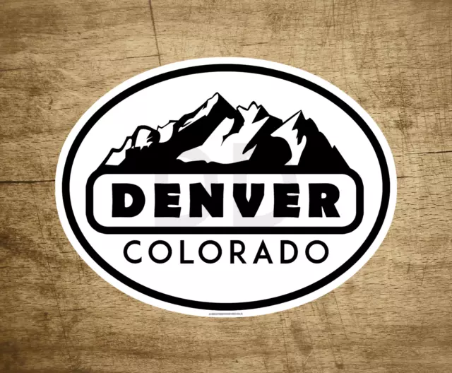 Skiing Denver Colorado Mountains Decal Sticker White Phone Decal Water ...