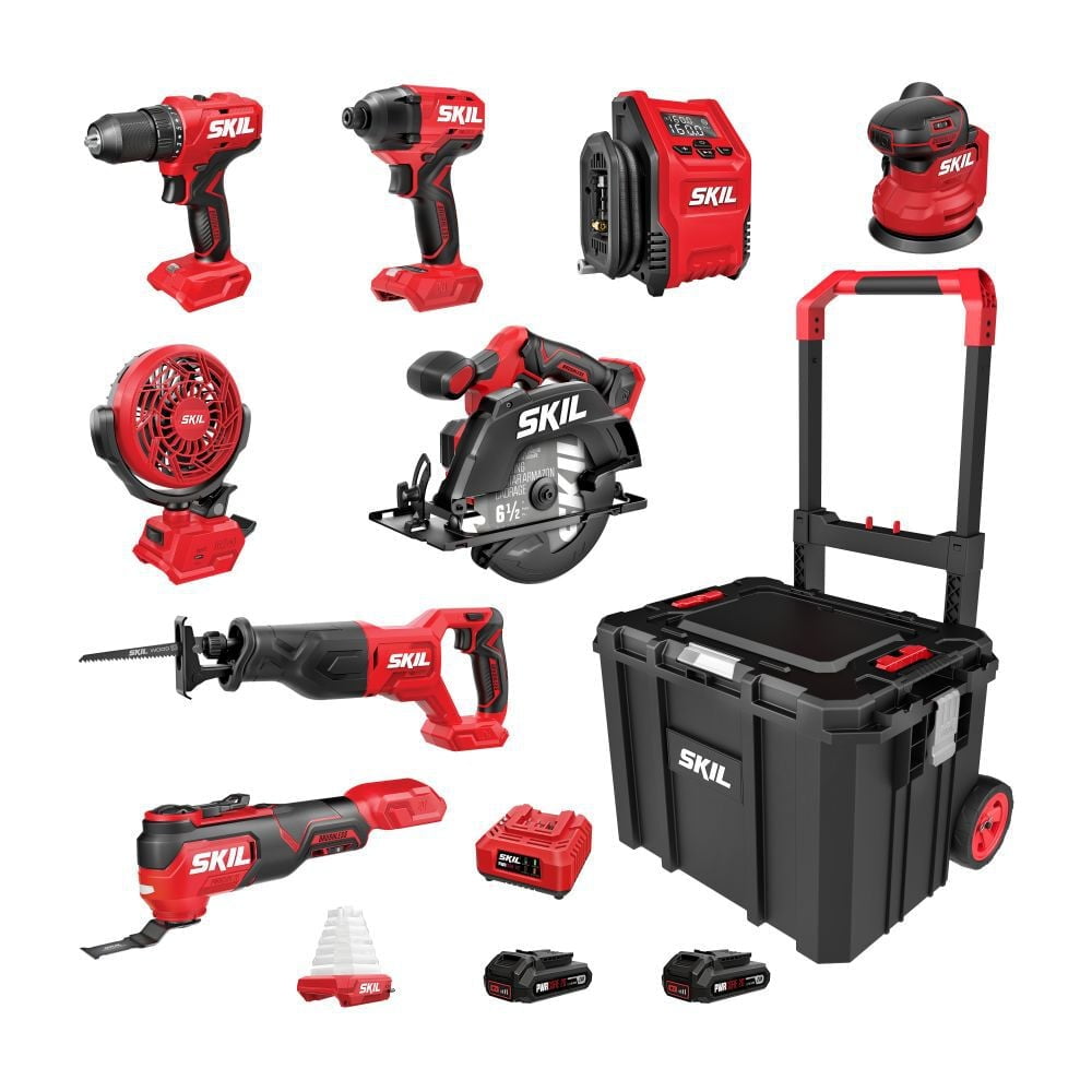 SKIL20V Brushless 9-Tool Combo Kit - CB8009B-20 - Walmart.com