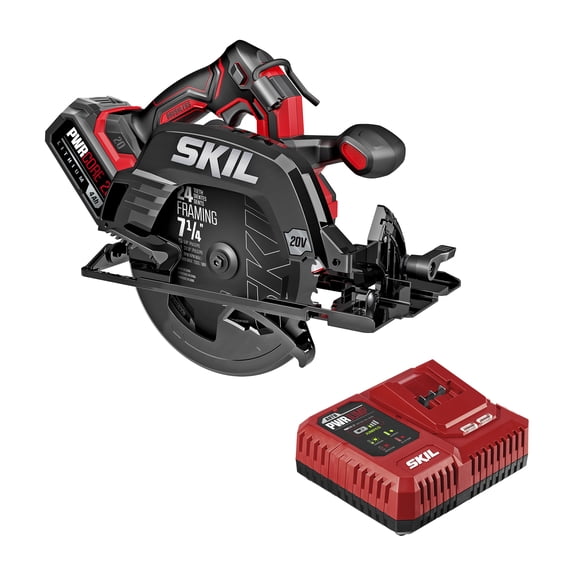 SKIL, Circular Saw Kit, PWR CORE 20, 7-1/4 In. Blade - Walmart.com