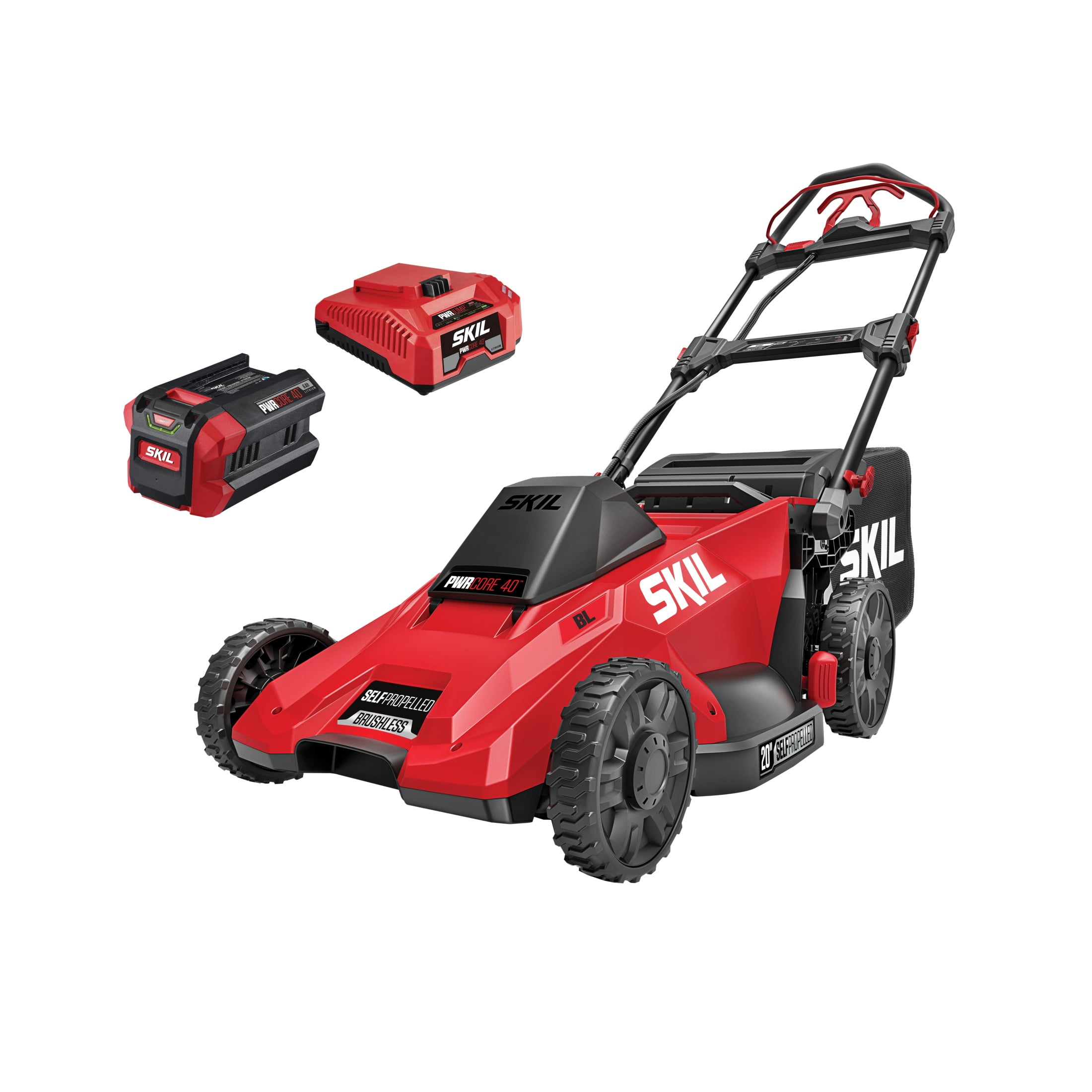 SKIL PWR CORE 40V 20-inch Self Propelled, Push-Button Start and Height ...