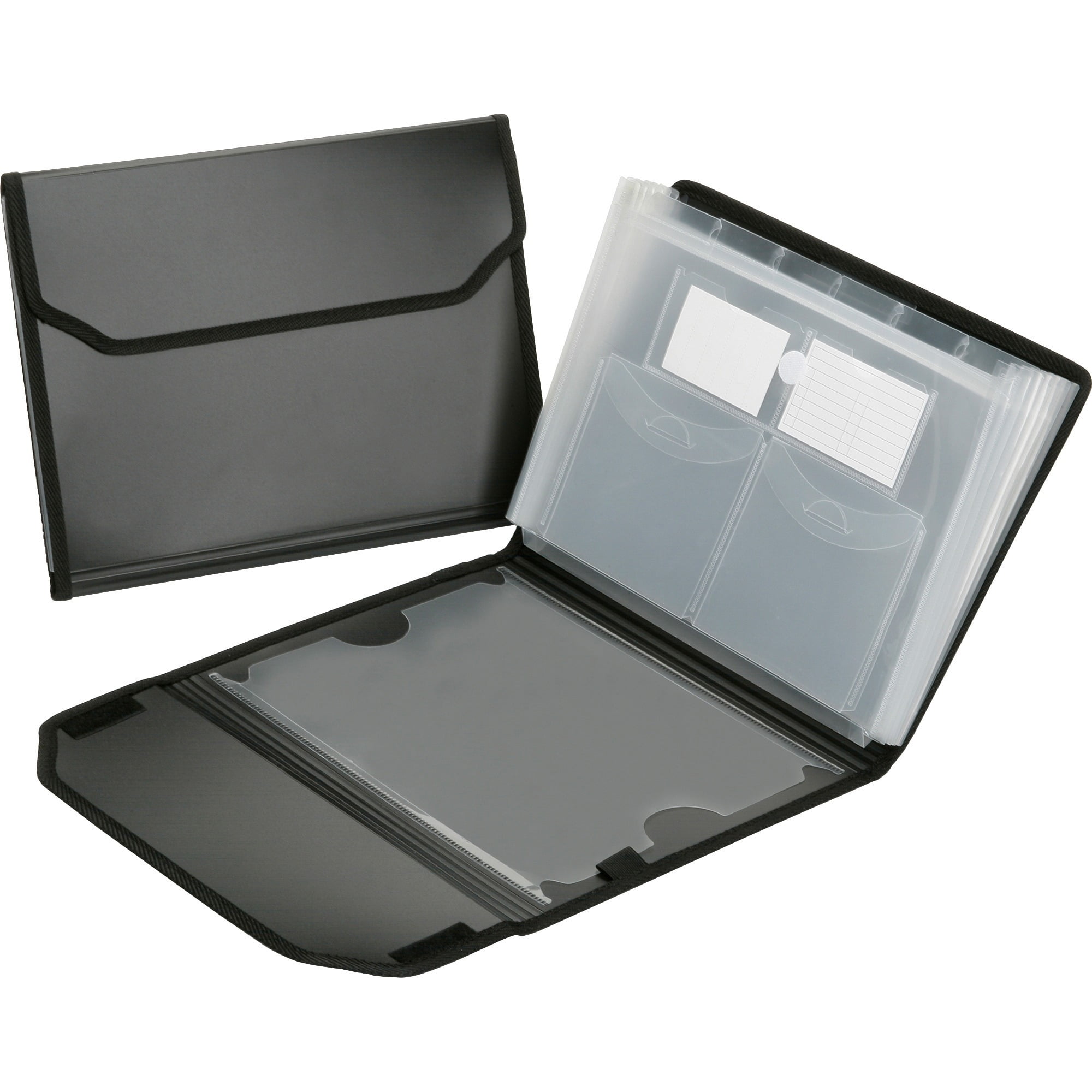 Skilcraft NSN6599976 7 Tab Expanding File Folder, Letter - Black - Walmart.com