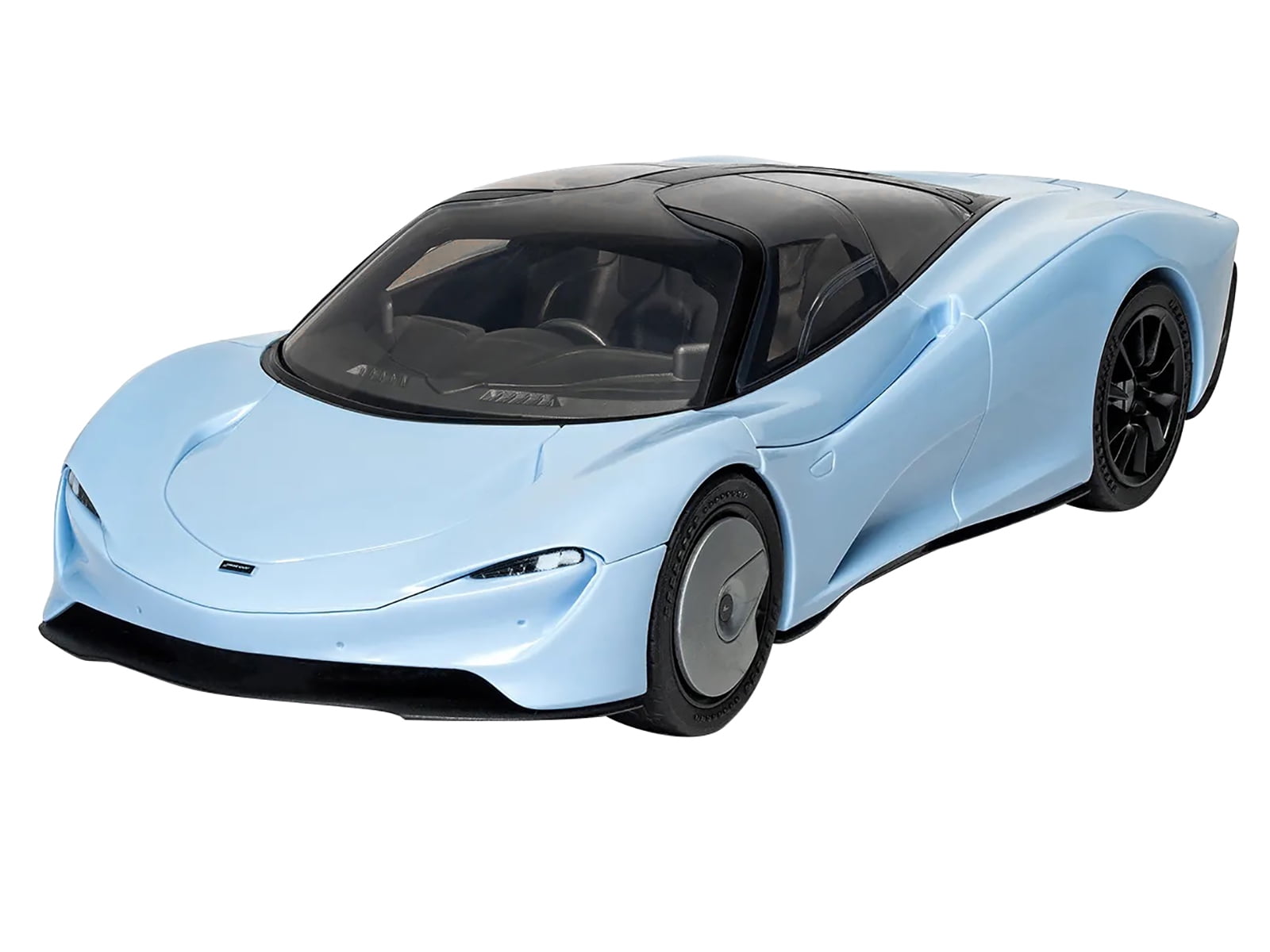 Skill 1 Model Kit McLaren Speedtail Light Blue with Black Top Snap ...