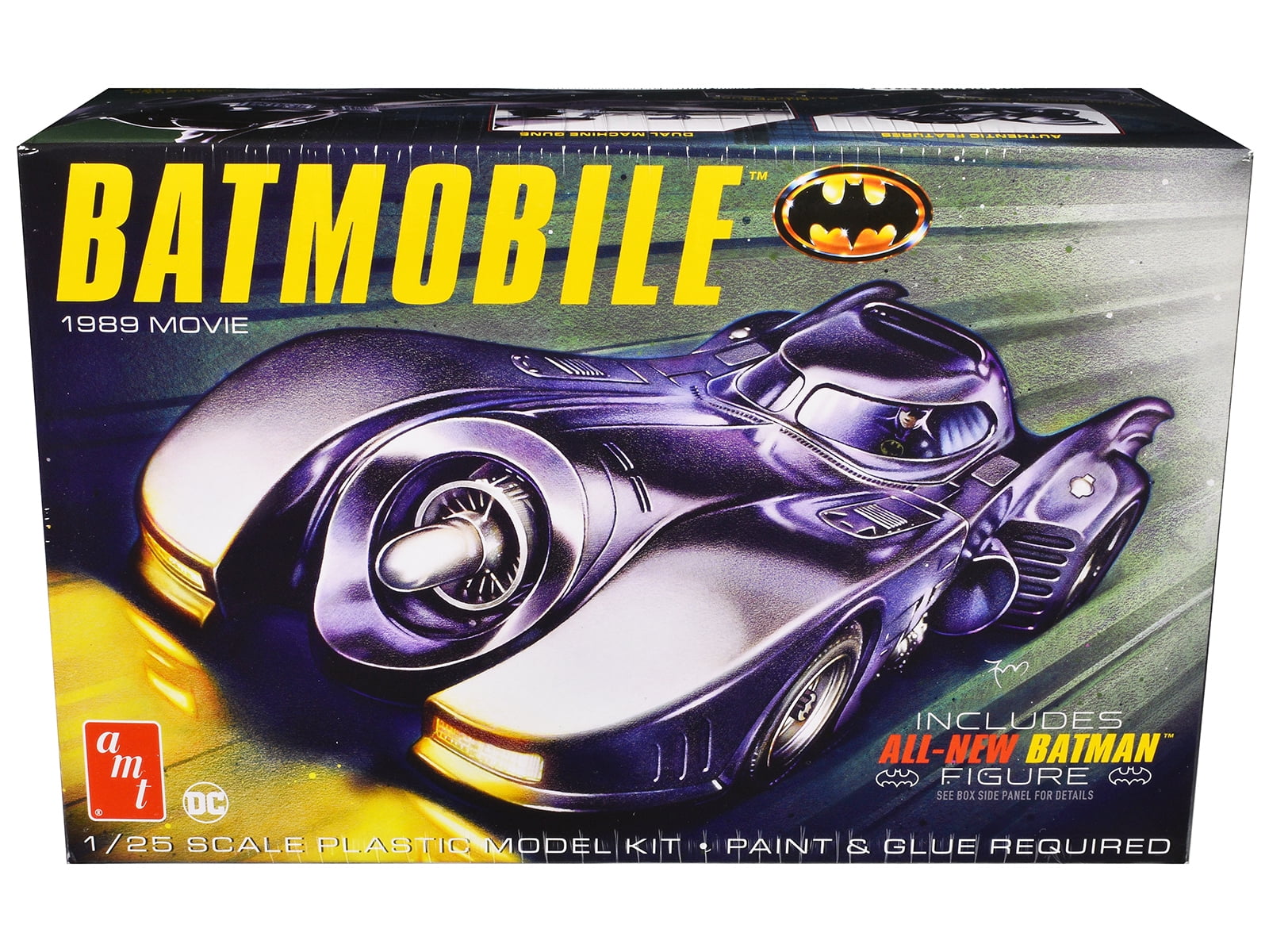 Skill 2 Batmobile with Seated Batman Figure "Batman" (1989) Movie 1/25 ...