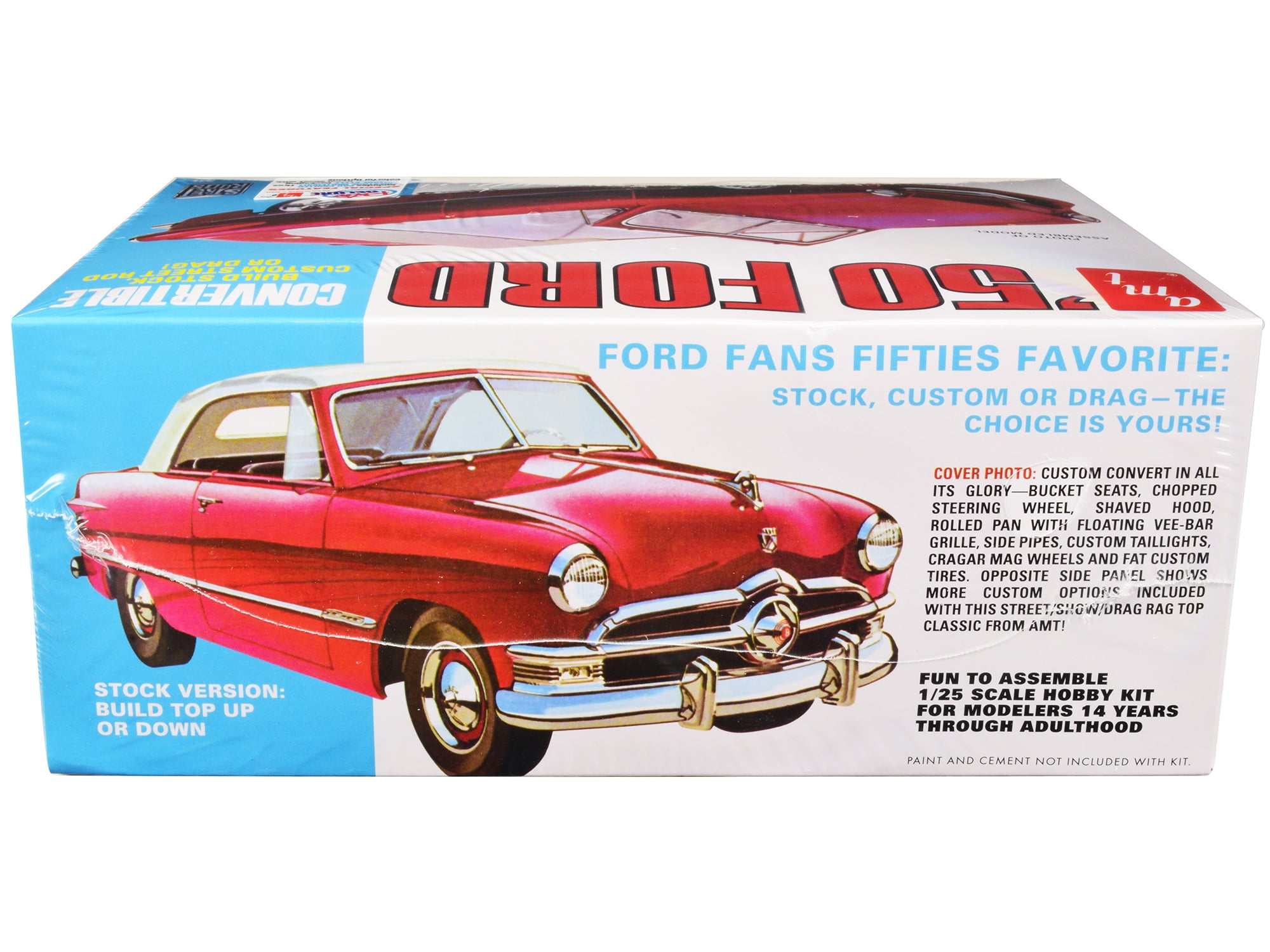 Skill 2 Model Kit 1950 Ford Convertible "Street Rods" 3-in-1 Kit 1/25 ...