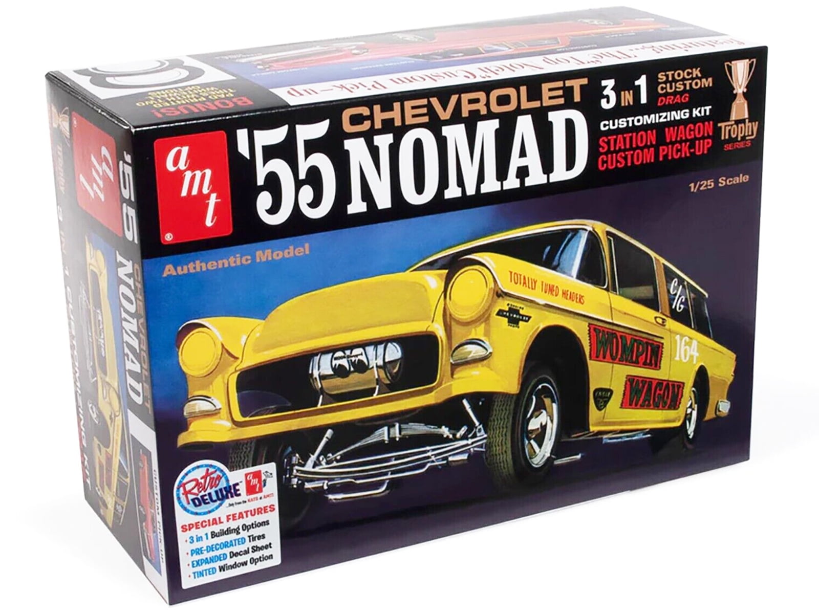 "AMT 1955 Chevrolet Nomad 3-in-1 Plastic Assembly Model Kit ""Trophy ...